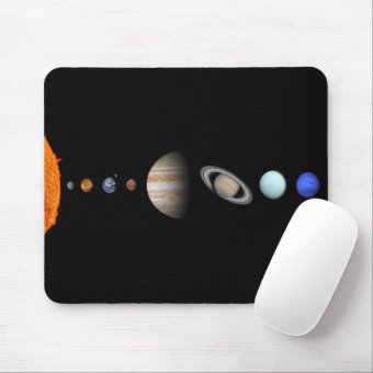 PLANETS OF THE SOLAR SYSTEM Mousepad | Zazzle