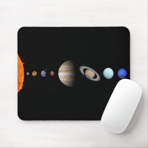 PLANETS OF THE SOLAR SYSTEM Mousepad | Zazzle