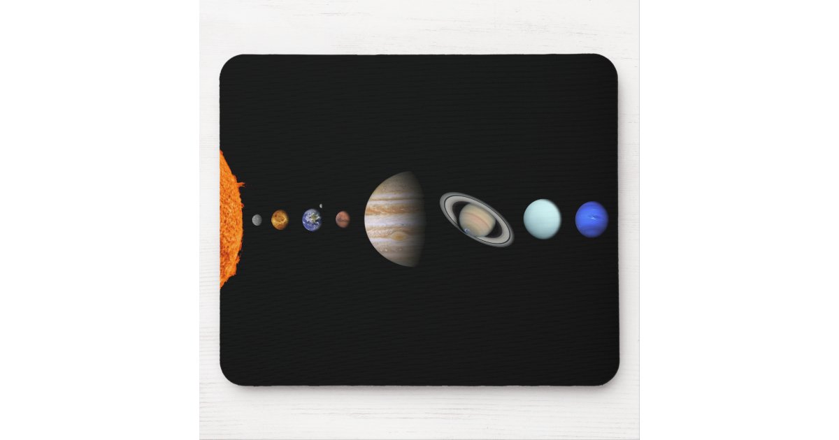 PLANETS OF THE SOLAR SYSTEM Mousepad | Zazzle