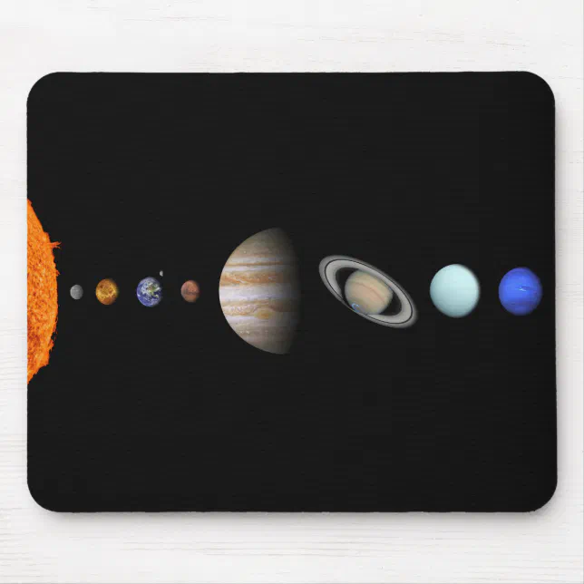 PLANETS OF THE SOLAR SYSTEM Mousepad | Zazzle