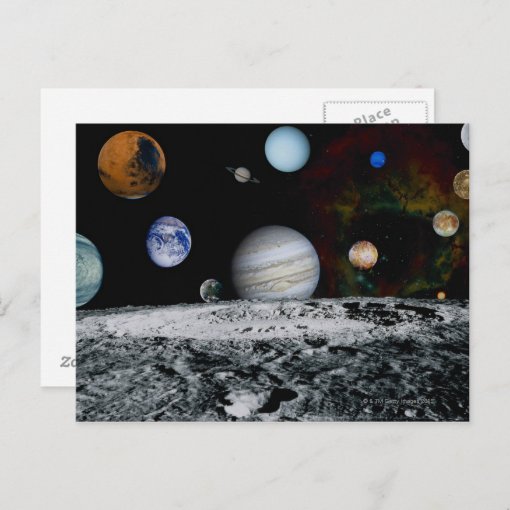 Planets of the Solar System Postcard | Zazzle