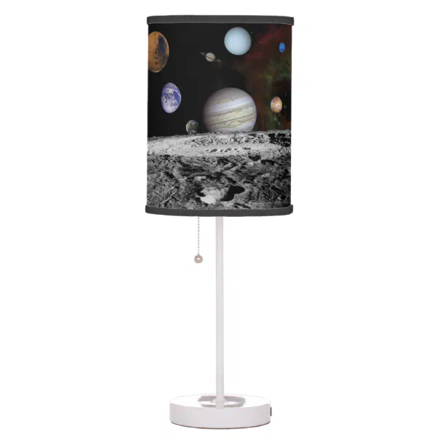 Planets of the solar system table lamp | Zazzle
