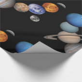 Planets of the solar system wrapping paper | Zazzle