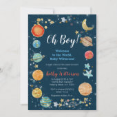 Planets Outer Space Baby Shower Invitation | Zazzle