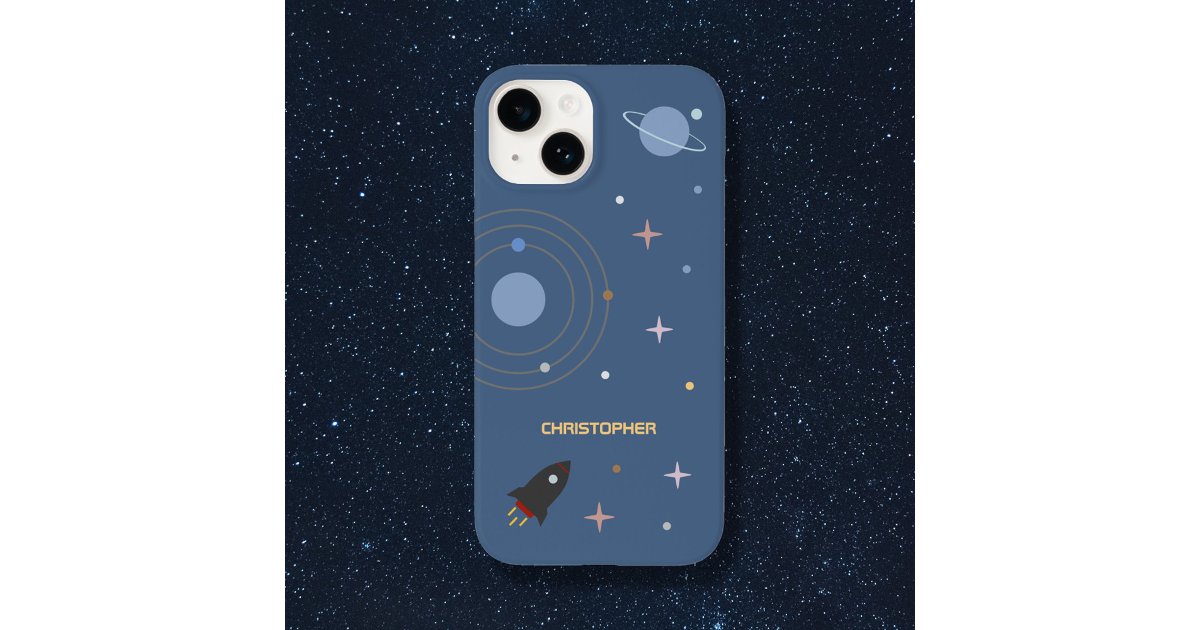Planets & Rocket, Outer Space Phone Case | Zazzle
