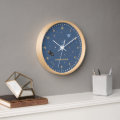 Planets & Rocket, Outer Space Wall Clock | Zazzle