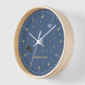 Planets & Rocket, Outer Space Wall Clock | Zazzle
