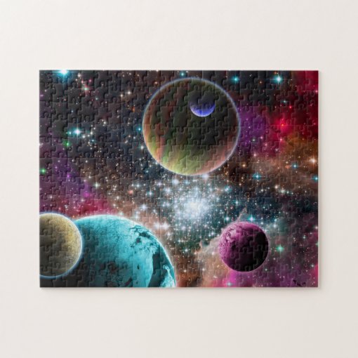 Planets Stars Galaxy Jigsaw Puzzle | Zazzle