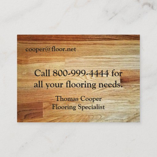 PLANKS BUSINESS CARD | Zazzle