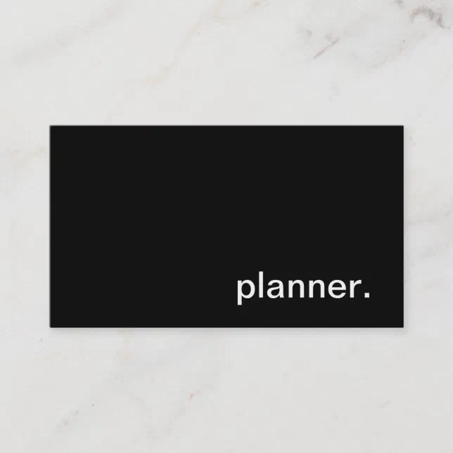 Planner Business Card | Zazzle