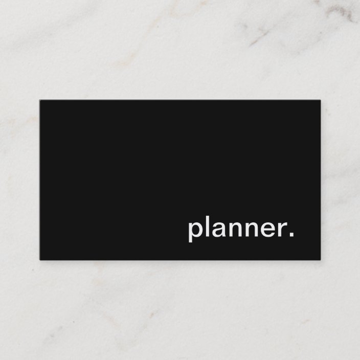 Planner Business Card | Zazzle