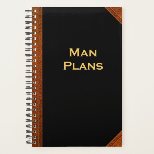 Planner For Men Man Plans Vintage Style | Zazzle.com