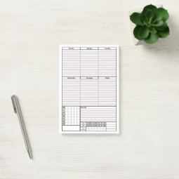 Planner Page Post It Insert Post-it Notes | Zazzle