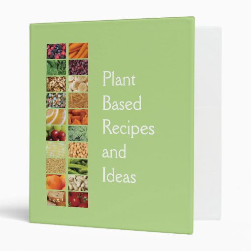 Plant Based Diet Recipes Binder | Zazzle