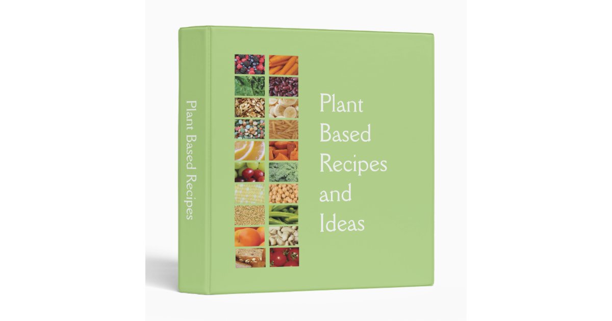 Plant Based Diet Recipes Binder | Zazzle