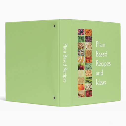 Plant Based Diet Recipes Binder | Zazzle
