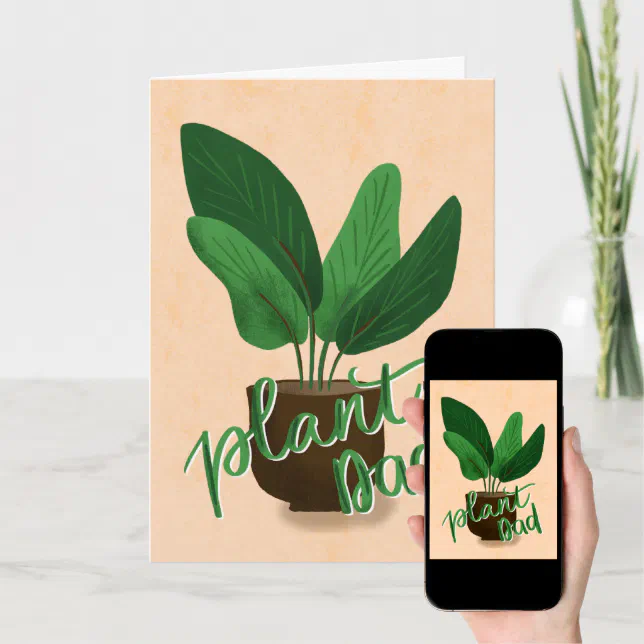 Plant Dad Fathers Day Card | Zazzle