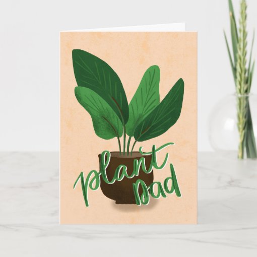Plant Dad Fathers Day Card | Zazzle
