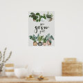 Plant Lady Cute Houseplants Funny Gardening Quote Poster | Zazzle