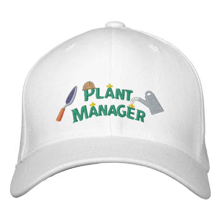 Plant Manager 2 Embroidered Baseball Cap | Zazzle