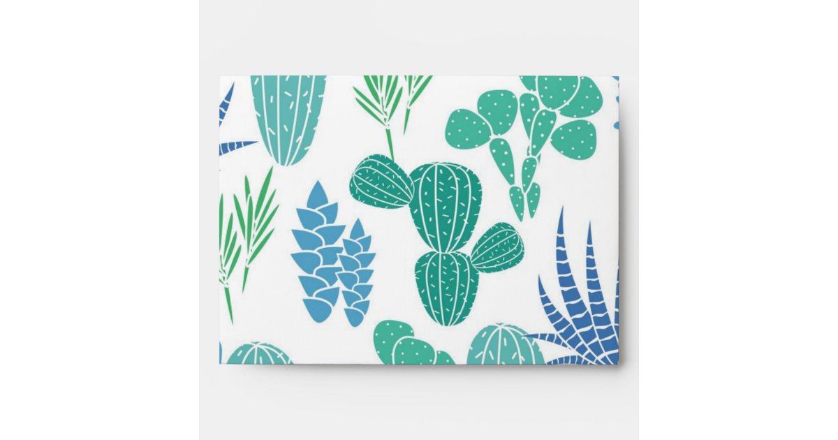 Plant pattern envelope | Zazzle