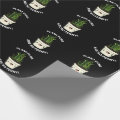 Plant Puns Are So Ferny Funny Fern Pun Dark BG Wrapping Paper | Zazzle