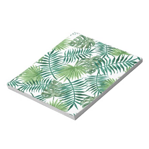 Plant Tropical Botanical Palm Leaf Notepad | Zazzle