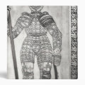 Plaque depicting the armour of Joan of Arc Binder | Zazzle