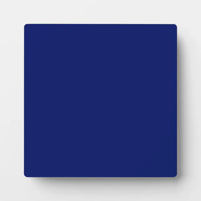 Plaque with Navy Blue Background | Zazzle