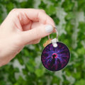 Plasma ball and chain keychain | Zazzle
