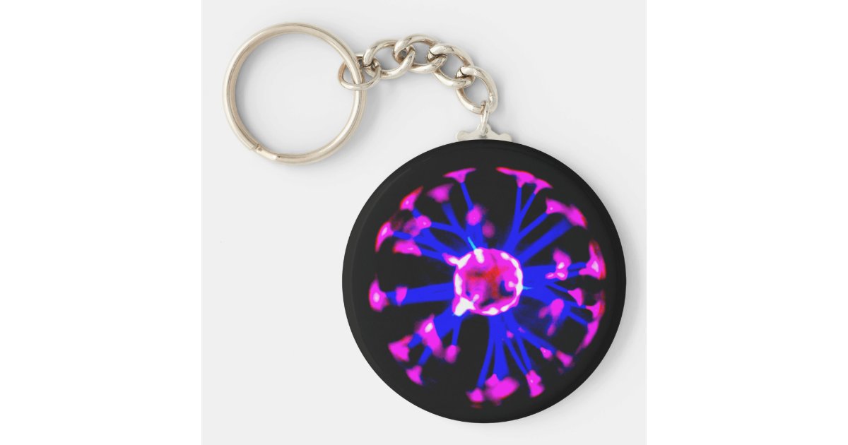 Plasma ball keychain | Zazzle