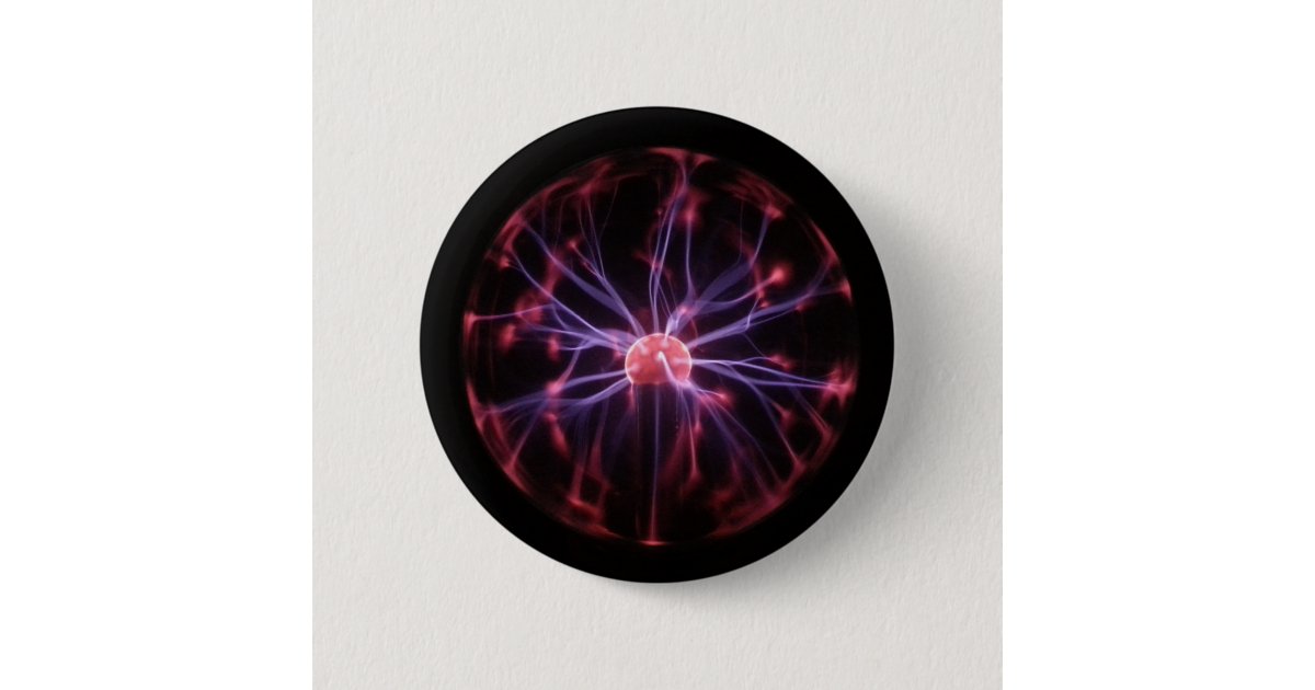 Plasma Ball Pinback Button | Zazzle