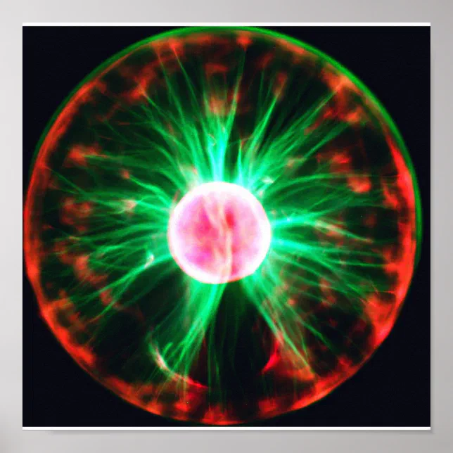 Plasma ball poster | Zazzle