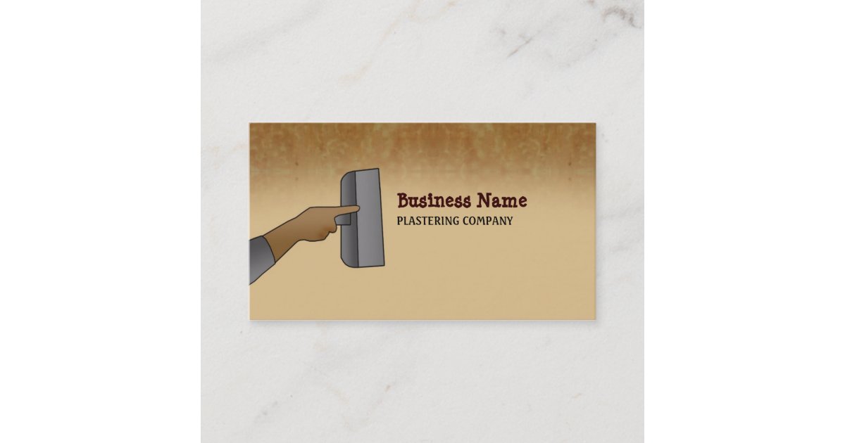 Plaster Business Cards | Zazzle