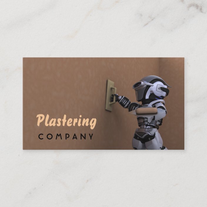 Plastering Company Business Card | Zazzle.com