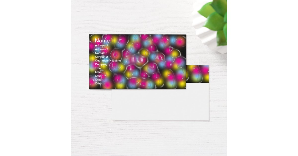 Plastic Color Business Card | Zazzle.com