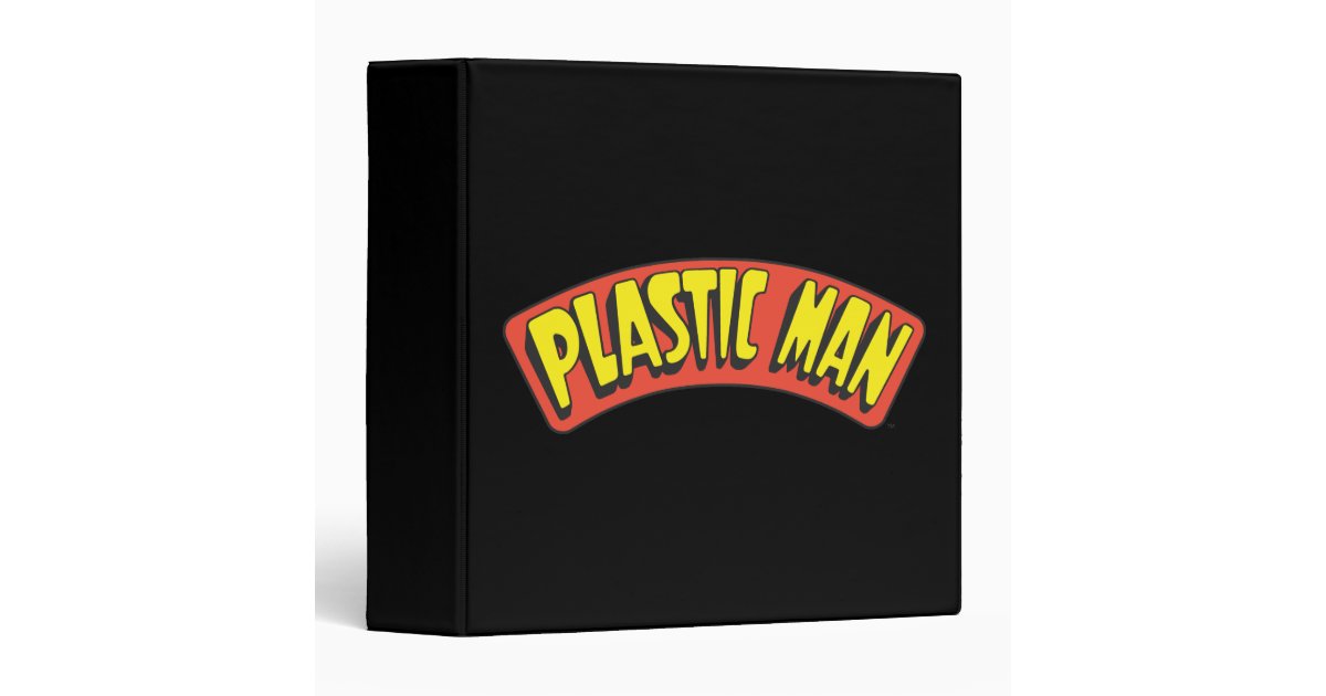 Plastic Man Logo Binder | Zazzle