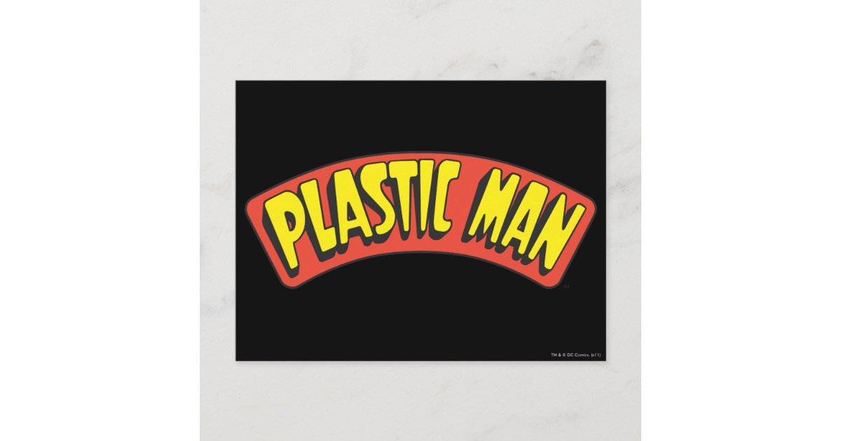 Plastic Man Logo Postcard | Zazzle