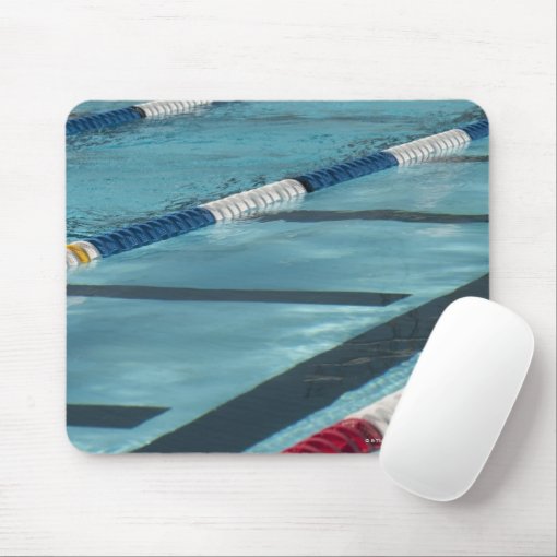 Plastic separators in a swimming pool creating mouse pad | Zazzle