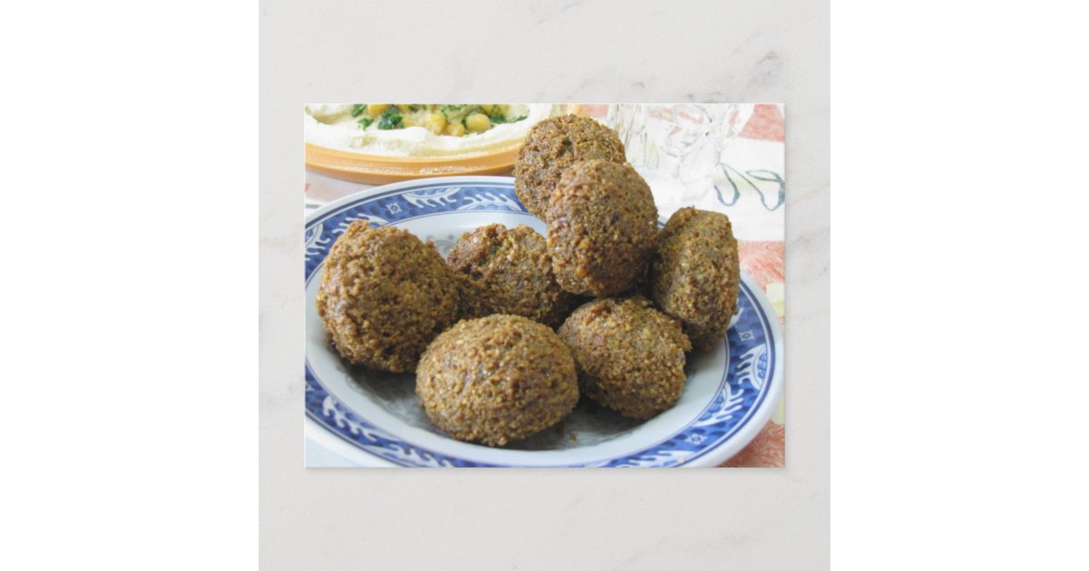 Plate of Falafel Postcard | Zazzle
