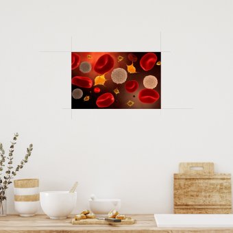 Platelets With Red Blood Cells 2 Poster | Zazzle