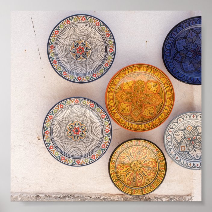 "PLATES, MOROCCO" TRAVEL PHOTOGRAPHY POSTER | Zazzle.com