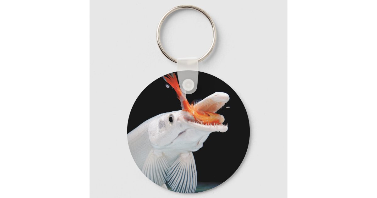 Platinum Alligator Gar Pike Keychain | Zazzle