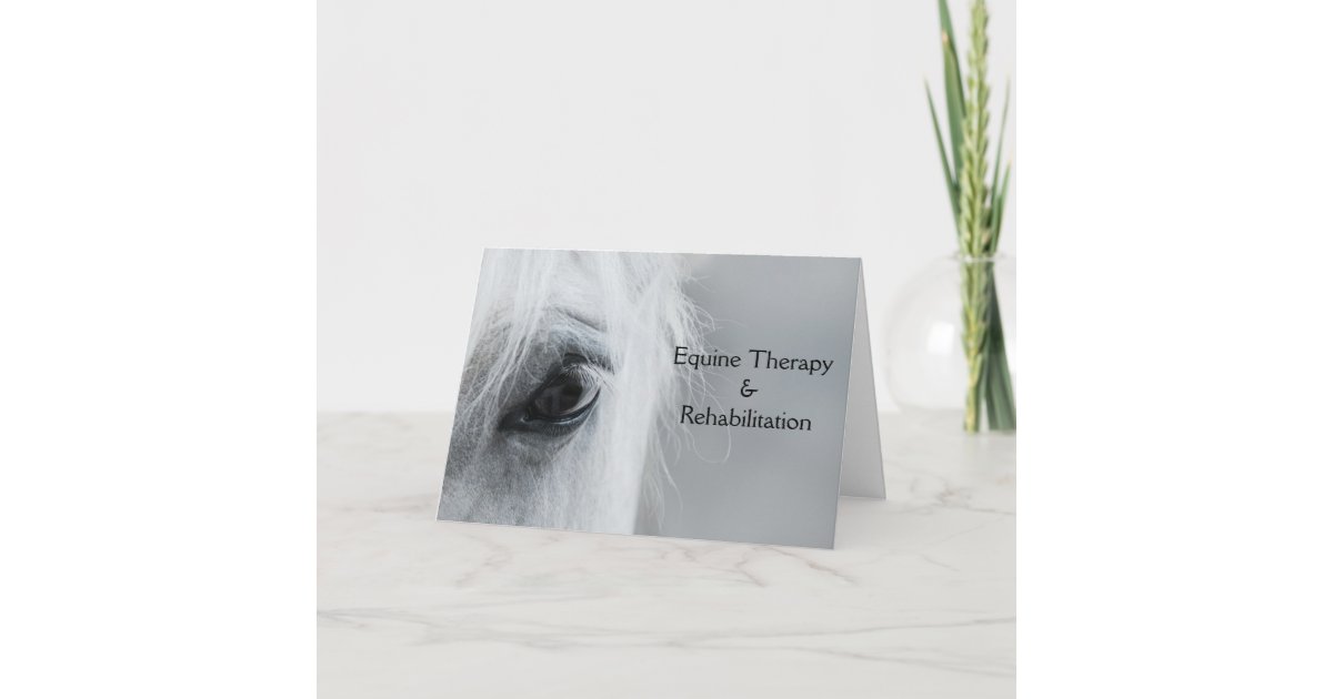 Platinum Equine Customizable Folded Greeting Card | Zazzle