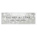Platinum Glow Name Tag | Zazzle