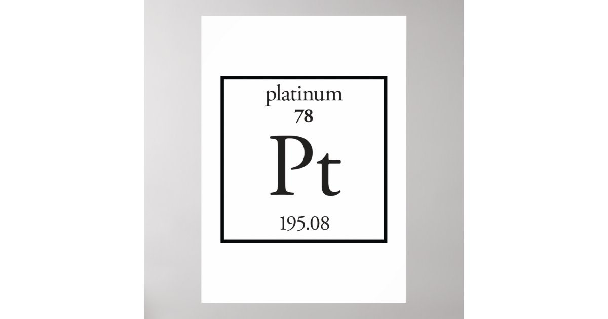 Platinum Poster | Zazzle