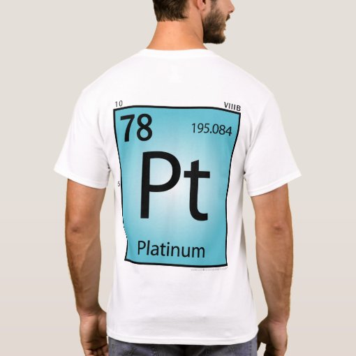 Platinum (Pt) Element T-Shirt | Zazzle