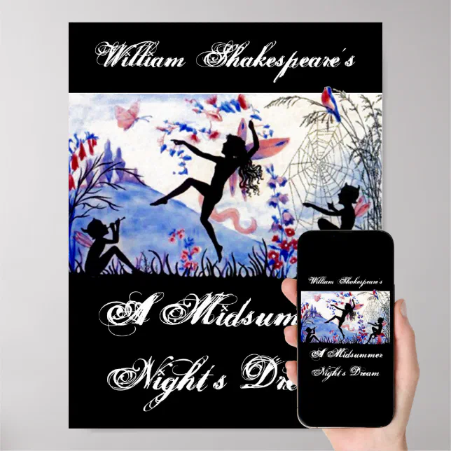 Play A Midsummer Night's Dream William Shakespeare Poster | Zazzle