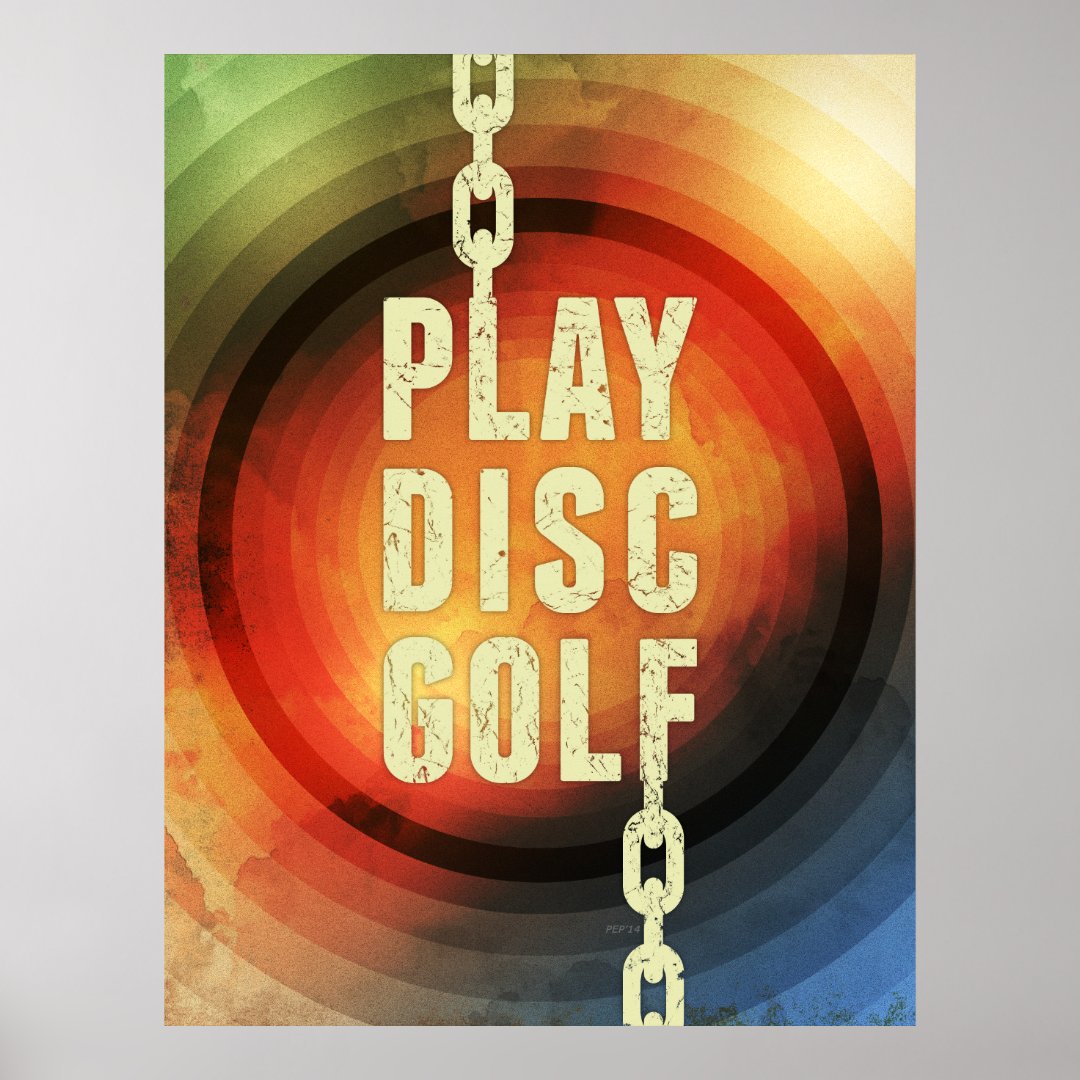 Play Disc Golf Poster | Zazzle