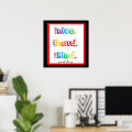 Play Nice Work Hard Stay Kind Classroom Poster | Zazzle